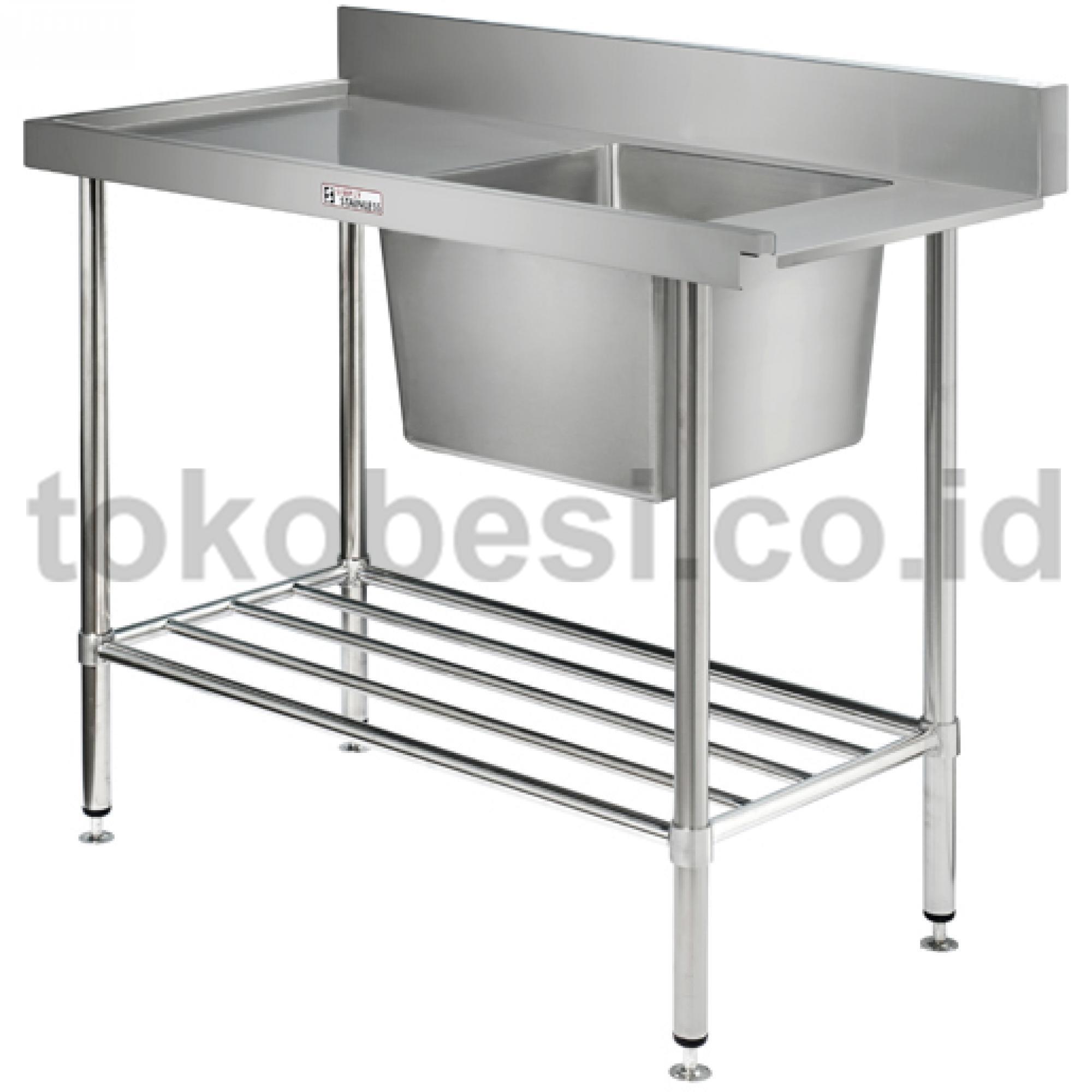 Toko Besi - Dishwash Inlet Bench with Sink 1650 x 640 x 900 mm